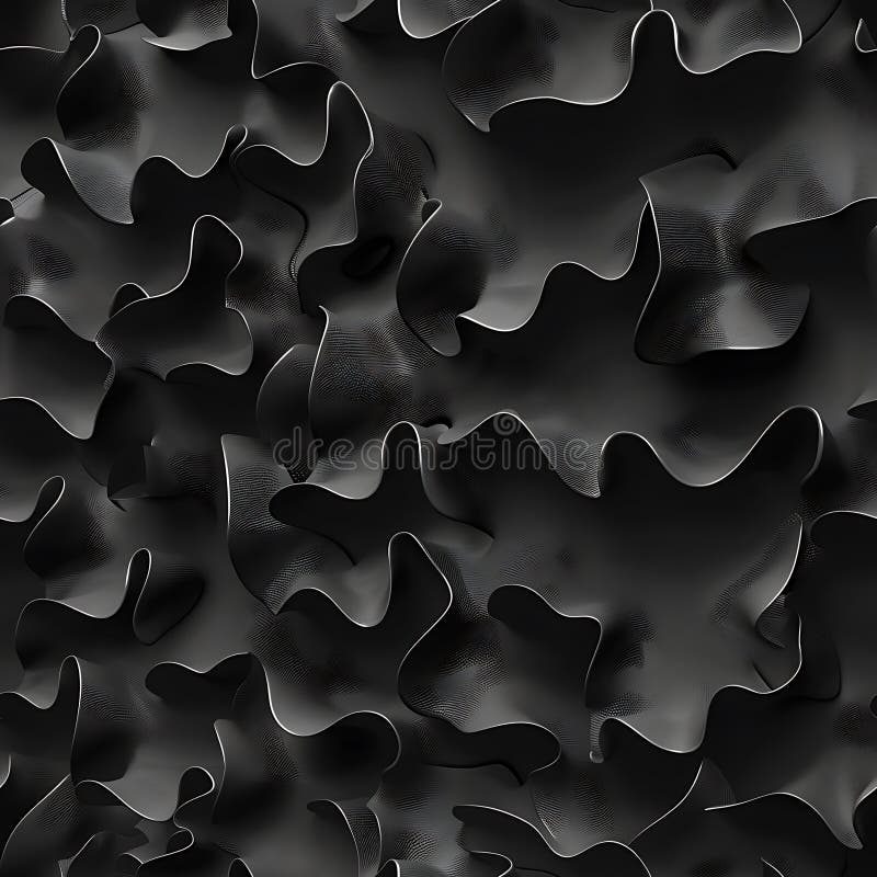 Greyscale Black Monochrome 3D Geometric Repeating Background Pattern ...