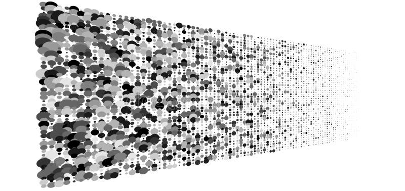 Greyscale Dots, Half-tone, Circles Pattern. Speckle, Stipple Geometric ...