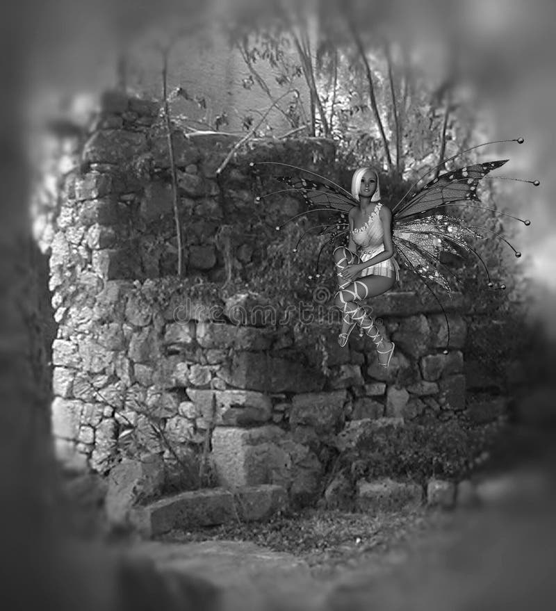 Greyscale Fairy Temple Stock Illustrations – 2 Greyscale Fairy Temple ...