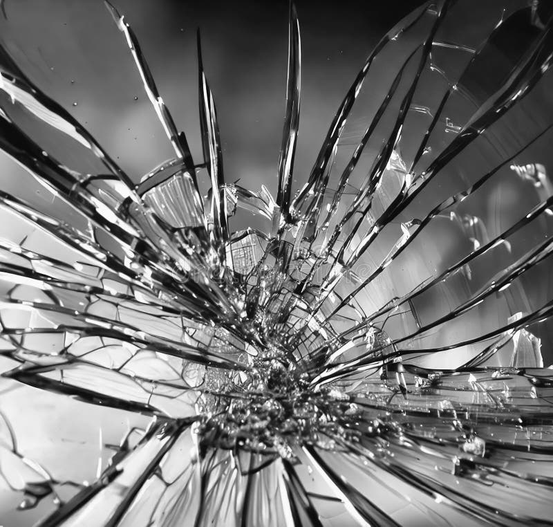 Broken Glass contrast stock illustration. Illustration of accident ...