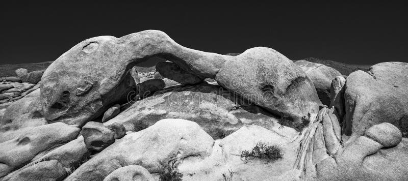 Greyscale Shot of Ancient Stones in a Deserted are Stock Photo - Image ...