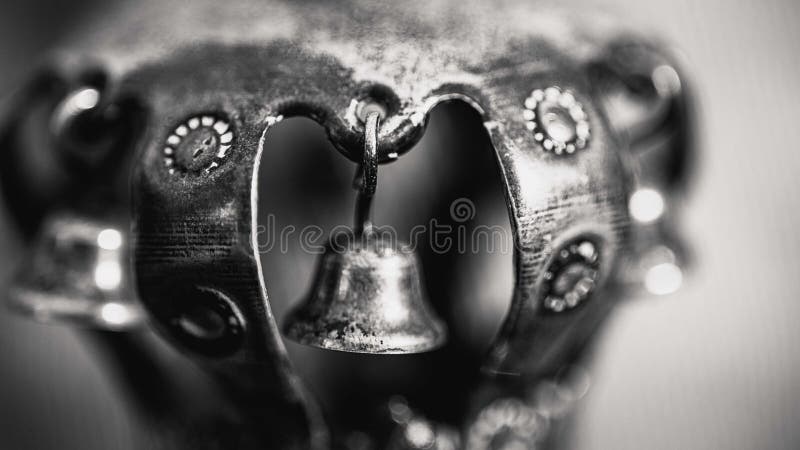 Greyscale Shot of a Steel Bell Stock Photo - Image of metal, aluminum ...