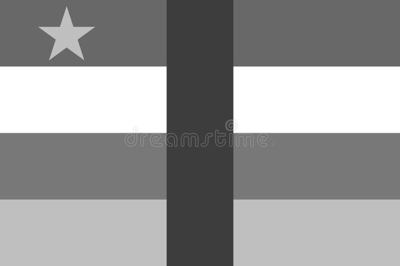 Greyscale Vector Flag of Central African Republic Stock Vector ...