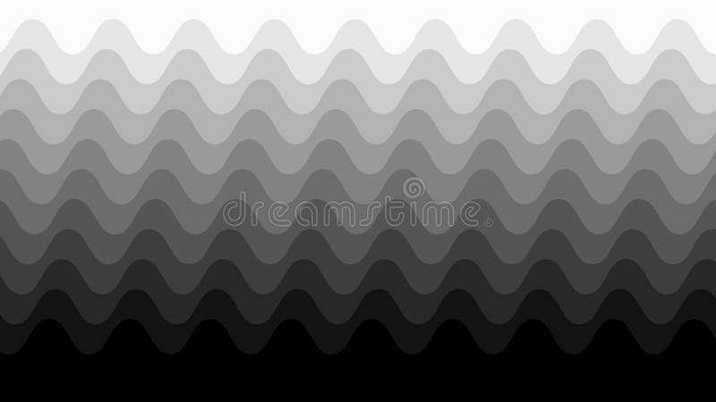 Greyscale Wave Background. Vector Illustration Stock Vector ...