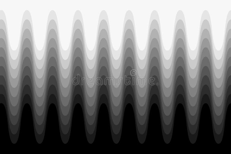 Greyscale Wave Background. Vector Illustration Stock Vector ...