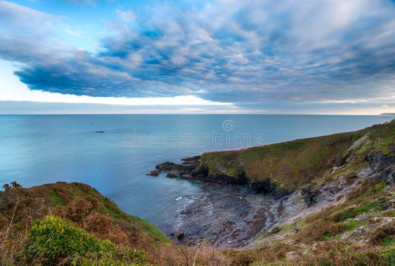 Gribbin Head Daymark stock photo. Image of seaside, england - 40074412
