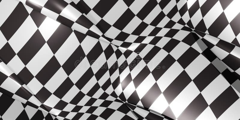 Grid Abstract Background Chess Checkered Flag Finish Line Victory 3d ...