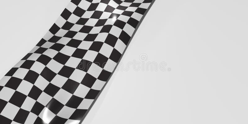 Grid Background Chess Checkered Flag Finish Line Victory 3d Rendering ...