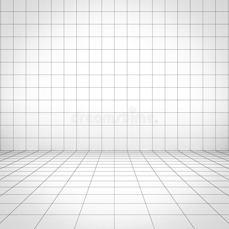 Grid Background Perspective View Stock Illustration - Illustration of ...