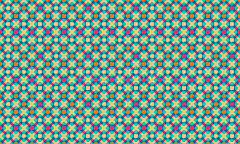 Grid-Based Design Geometric Shapes Seamless Pattern for Wallpaper ...