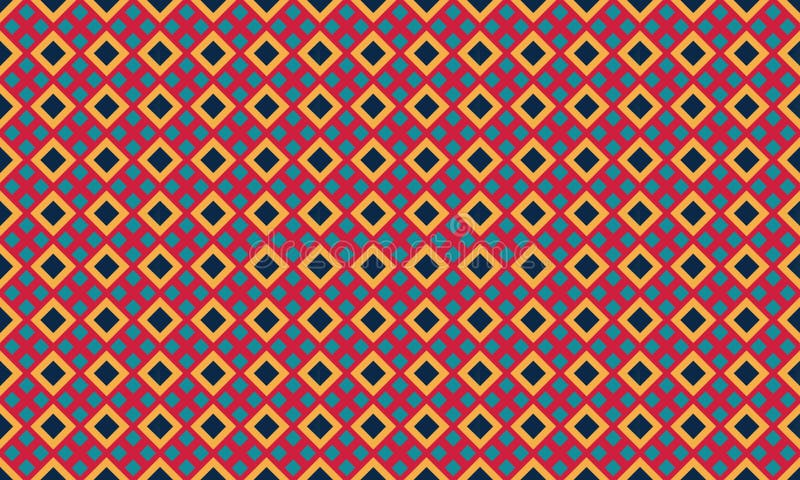 Grid-Based Design Geometric Shapes Seamless Pattern for Wallpaper ...