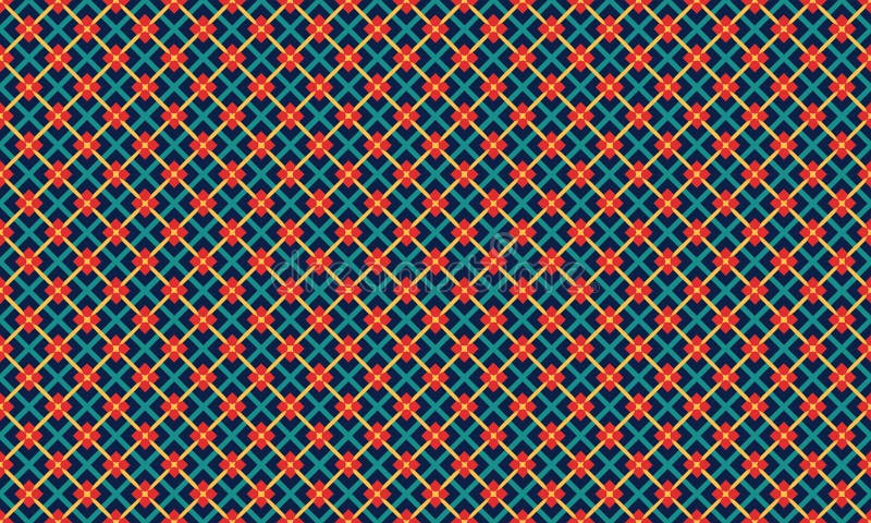 Grid-Based Design Geometric Shapes Seamless Pattern for Wallpaper ...