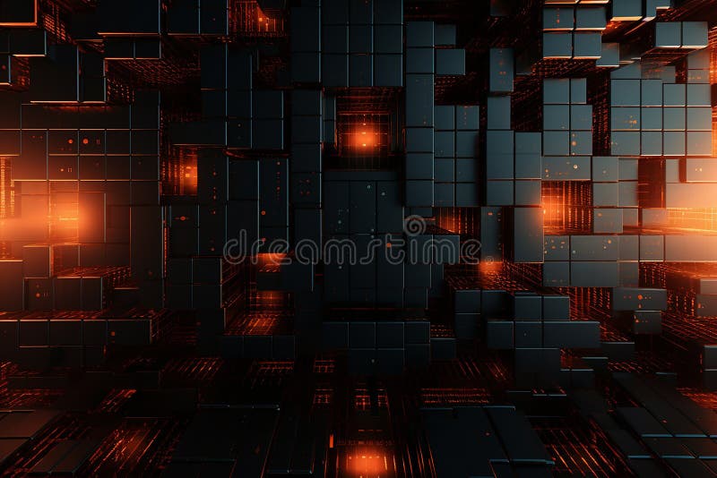 Grid-based Textures with a Modern and High-tech Aesthetic. Background ...