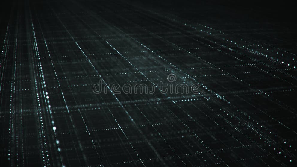 Grid of Binary Digital Code Abstract it Concept Stock Illustration ...
