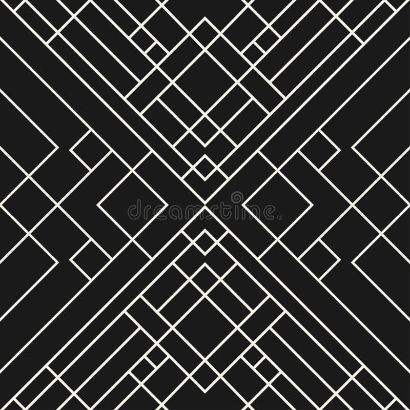Grid Black Background - Seamless Pattern. Stock Vector - Illustration ...