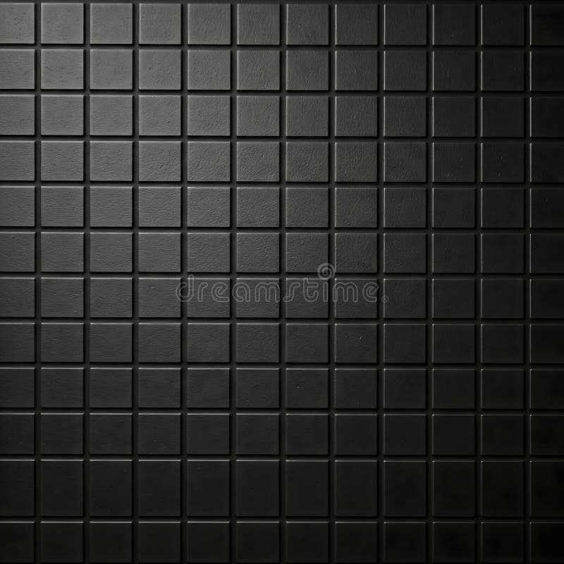 A Grid of Black Square Tiles Arranged in a Uniform Pattern, Creating a ...