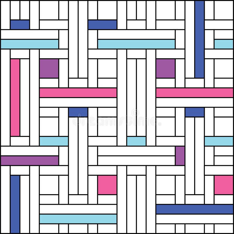 Grid of Black Vertical and Horizontal Lines on a White Background, with ...