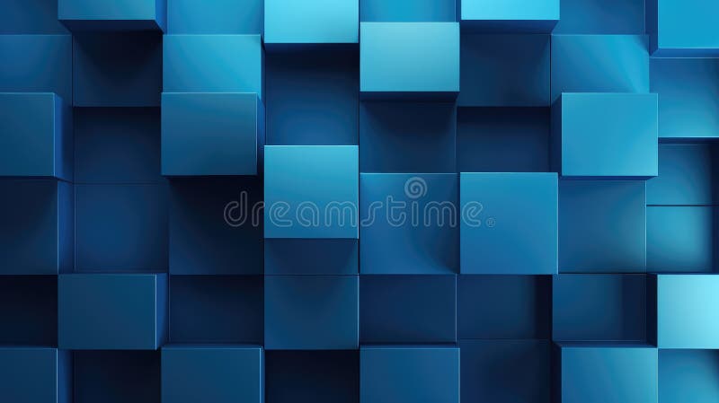 Grid Blue Geometric Backgrounds Stock Illustration - Illustration of ...