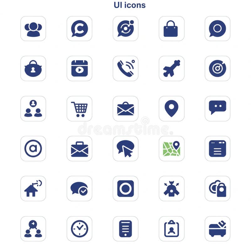 Common Interface Icons Stock Illustrations – 403 Common Interface Icons ...