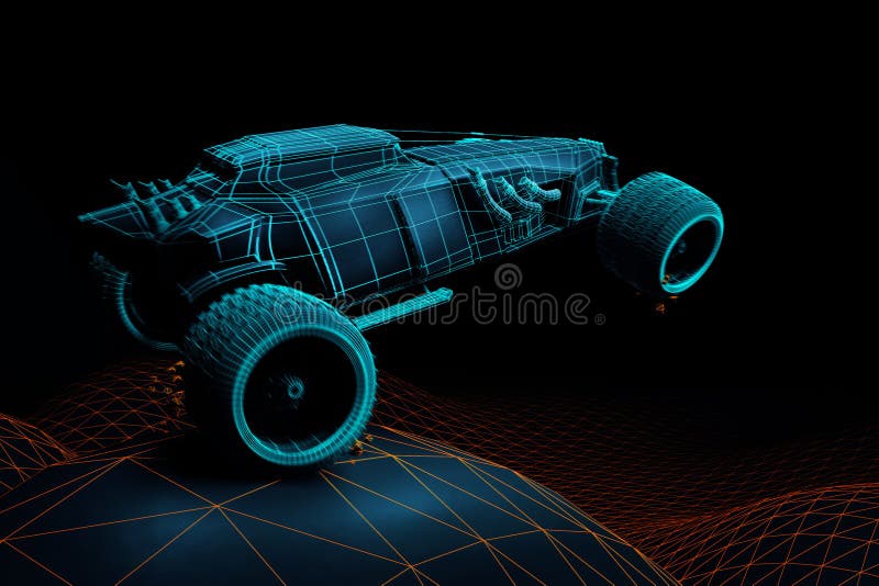 Grid car model side stock illustration. Illustration of creative - 80995193