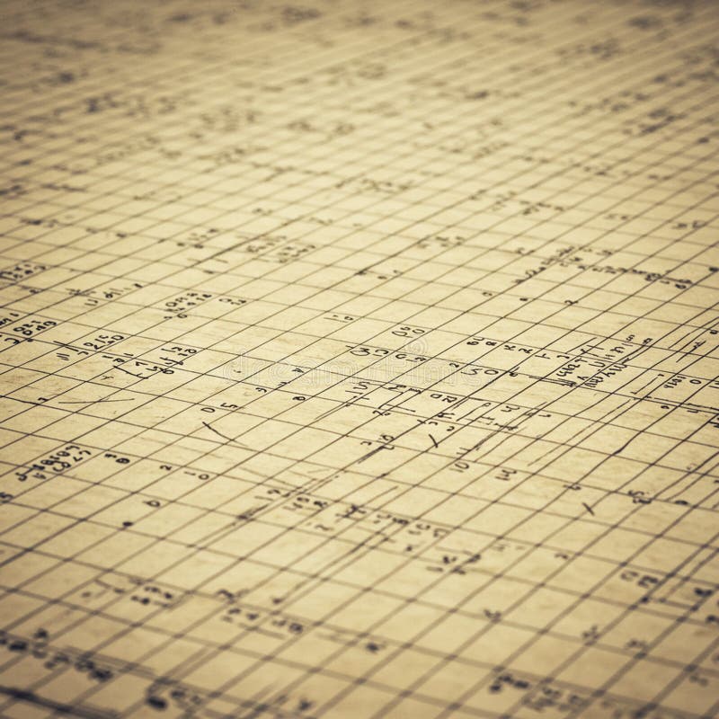A Grid Chart Filled with Mathematical Data, Featuring Neatly Organized ...