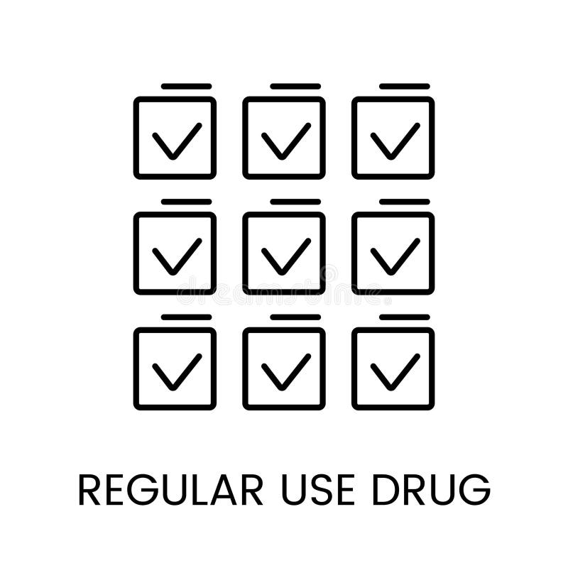 A Grid of Checkmarks Icon in Vector, Representing Completion of Tasks ...