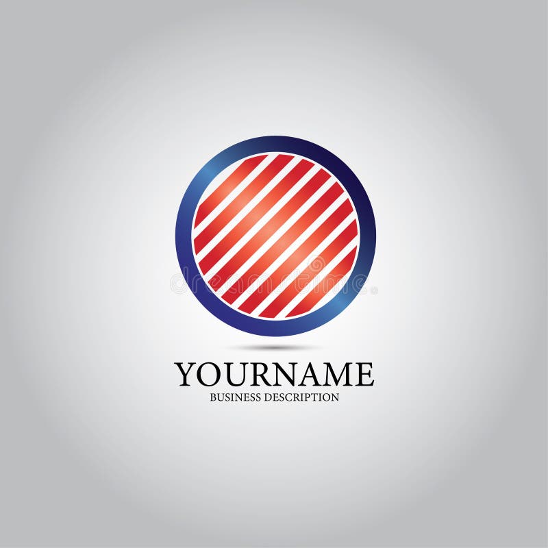 Grid at Circular Template Logo Stock Illustration - Illustration of ...