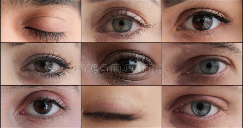 Collage of Eyes Beautiful Multiethnic Children Stock Footage - Video of ...