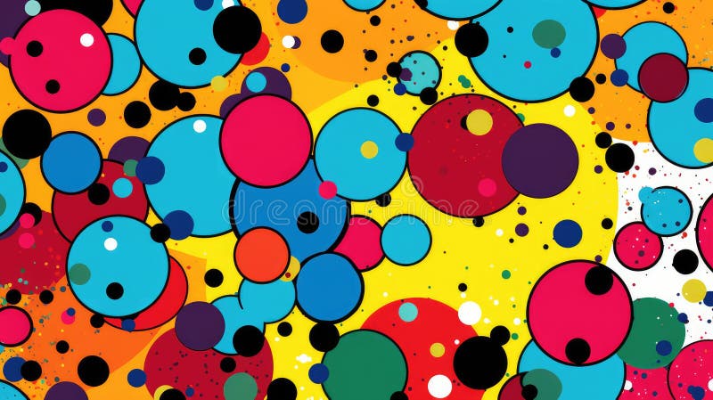 Grid Comic Book Dots Background Stock Illustration - Illustration of ...