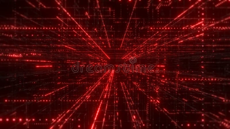 Grid, Corner Structure from Glow Particles Stock Illustration ...