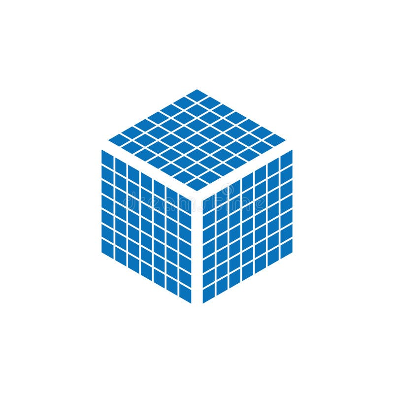 Cube Grid With Different Sized Goldboxes - 3D Rendered Illustration ... Cube Grid With Different Sized Goldboxes - 3D Rendered Illustration ...