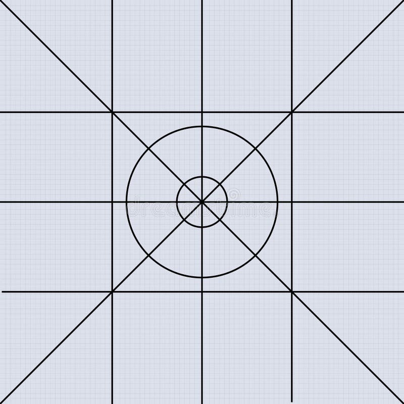 Grid Design System Template Vector Stock Vector - Illustration of line ...