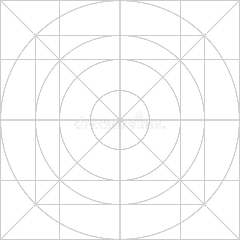 Grid for Designing All Kind of Icons for Graphic Designers Stock ...