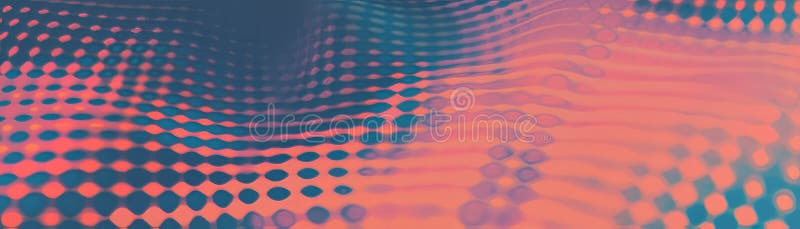 Grid of Distorted Squares with Alternating Halftone Dot Patterns in ...