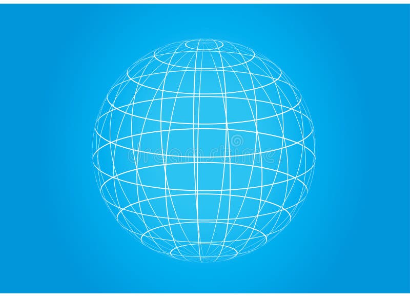 Grid earth globe icon stock illustration. Illustration of connection ...