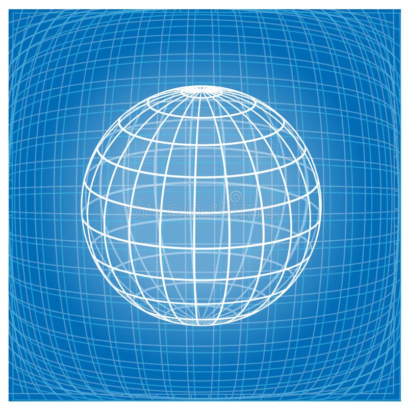 Grid earth globe icon stock illustration. Illustration of america ...