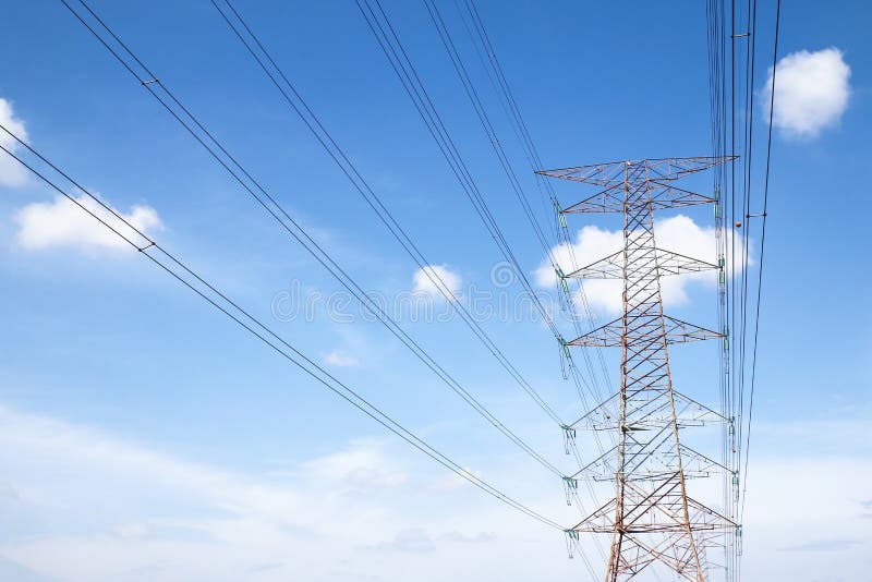 Grid Electricity Tower - Series 3 Stock Image - Image of transmission ...