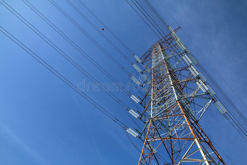 Grid Electricity Tower - Series 5 Stock Image - Image of structure ...
