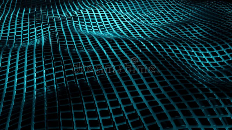 Grid flow wave pattern stock illustration. Illustration of iron - 230790558