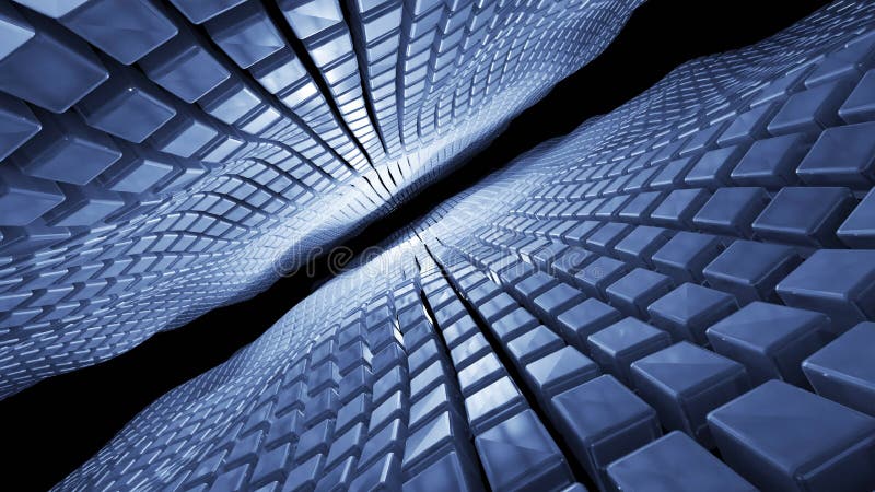 Grid flow wave pattern stock illustration. Illustration of design ...