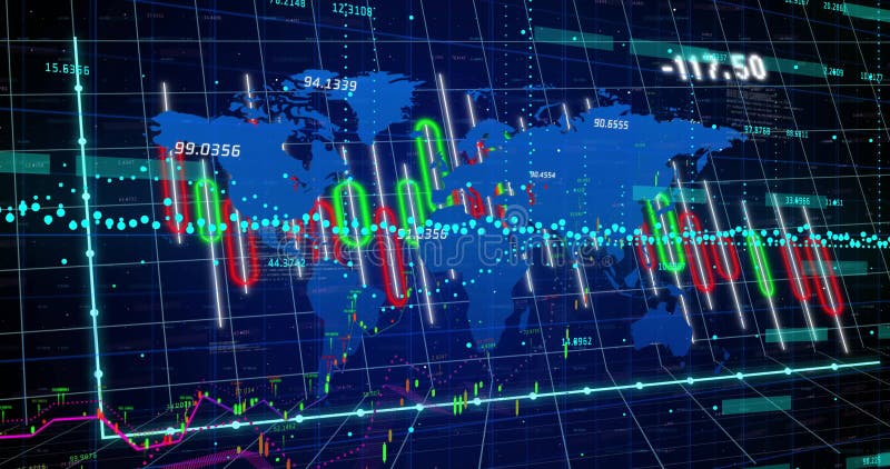 Grid Forming Causing Blue Map Appearing, Bars Rising, Line Graph ...
