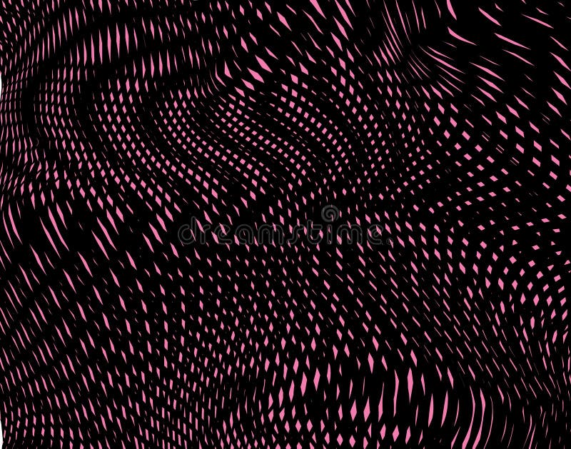 Grid Geometric Abstract Pattern with Wavy Lines and Moire Effect. Stock ...