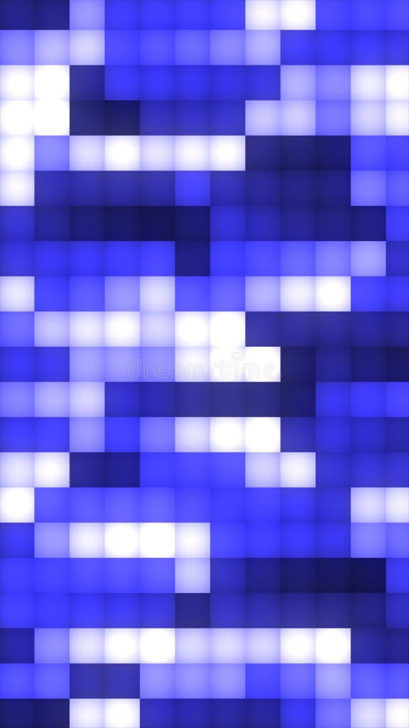 A Grid of Glowing Blue and White Squares, Evoking Digital Data ...