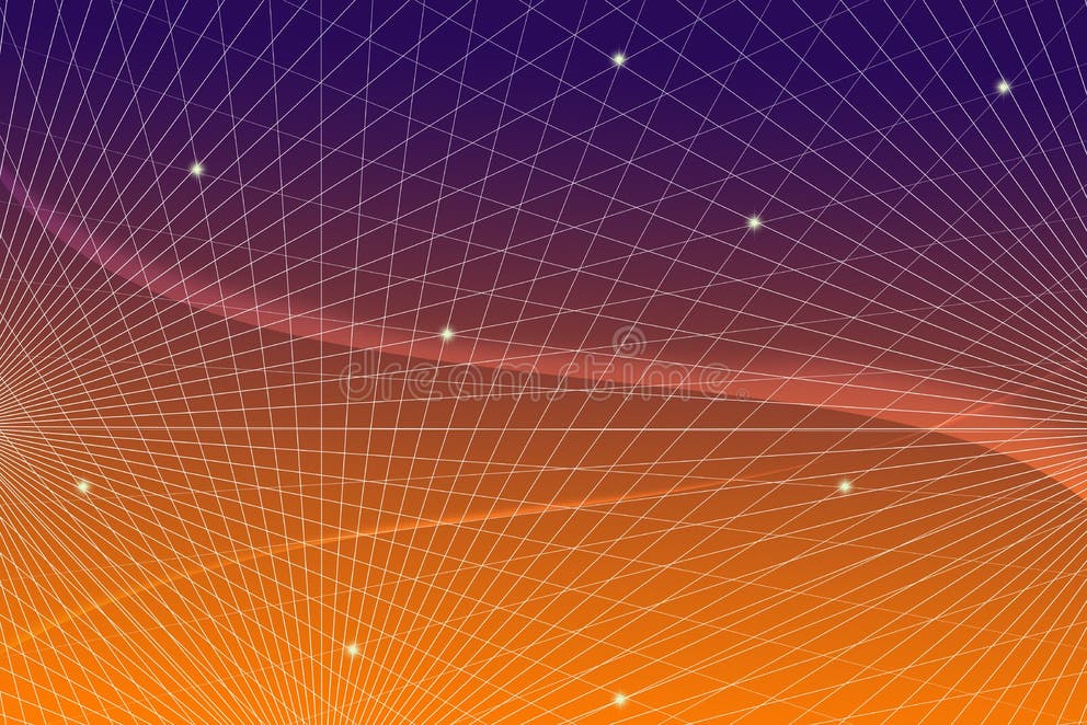 Abstract Futuristic Grid Gradient Network Web Background Scientific ...