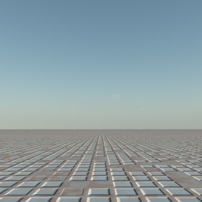 Horizon Grid Perspective stock illustration. Illustration of backdrop ...