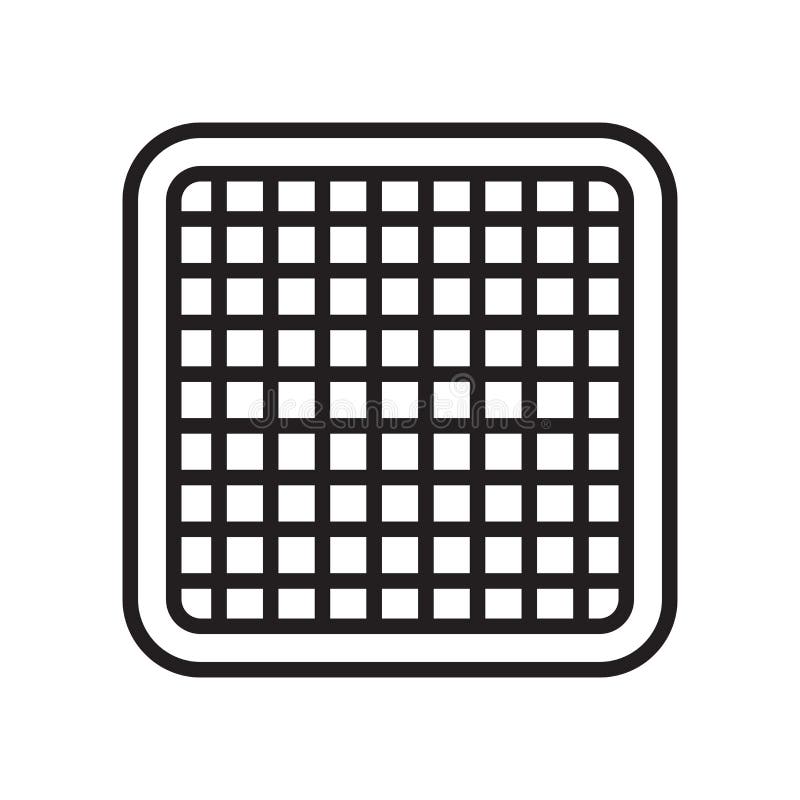 Grid Icon Vector Sign and Symbol Isolated on White Background, G Stock ...