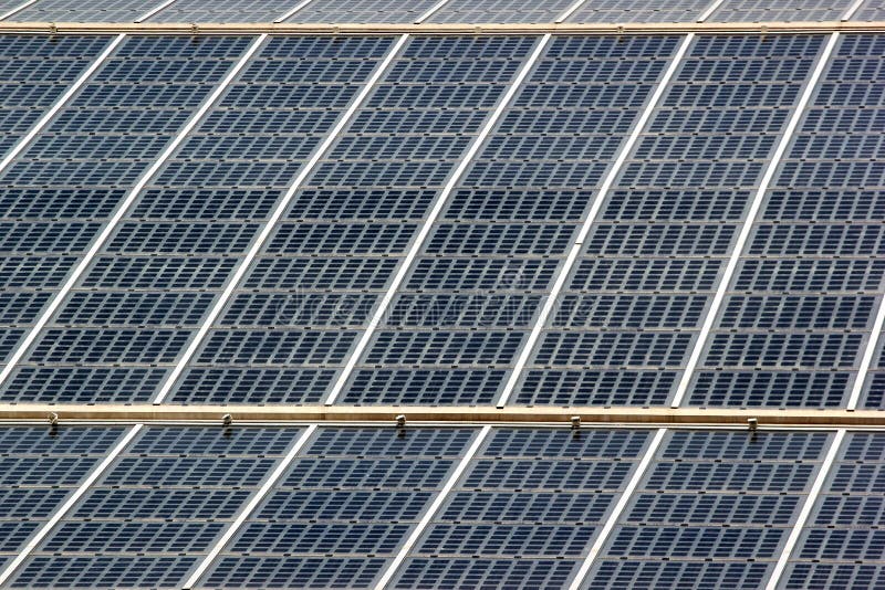 Grid Insolation Panels on a Roof Stock Photo - Image of construction ...