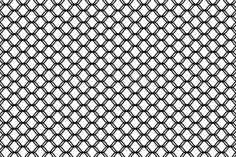 Grid or Lace Texture. Black Mesh Pattern Isolated on White Background ...