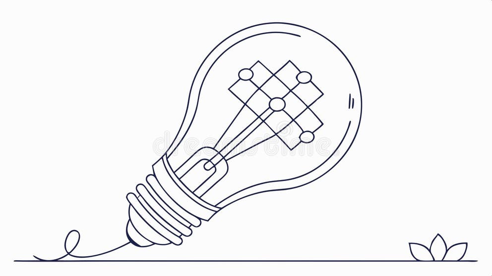 Grid Lightbulb: Structured Ideas and Organized Innovation. #structure #design Vector Design ...