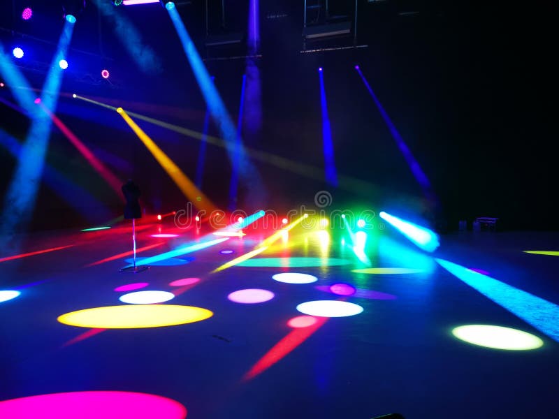 Grid Lights Inside the TV Studio Stock Image - Image of entertainment ...